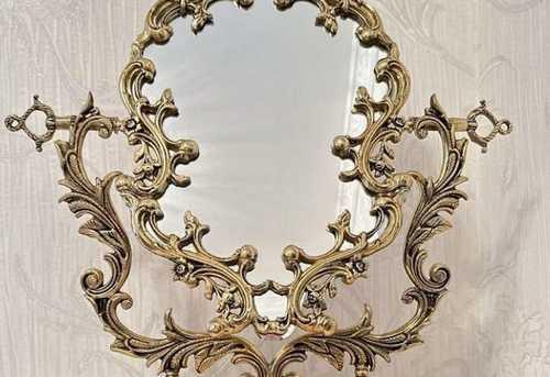 Зеркало интерьерное бронза