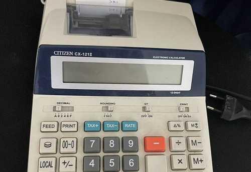 Калькулятор бухгалтерский Citizen CX-121N
