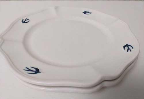 Тарелки с птицами с ласточками набор посуды