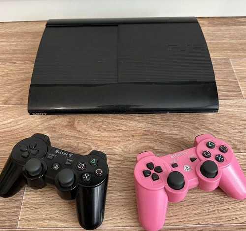 Sony playstation 3 Super Slim 500gb прошитая 2джоя