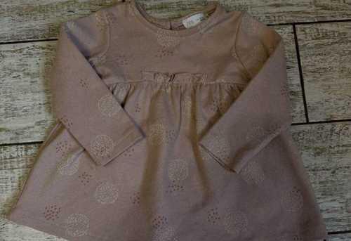 Платье zara детское 9-12 месяцев 80 см