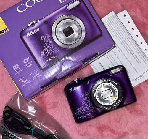 Мыльница Y2K Nikon Coolpix L29 Purple Art