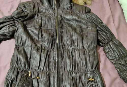 Куртка кожаная женская 46