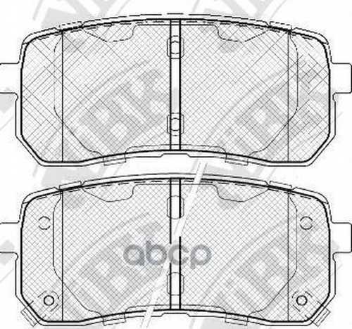 Колодки тормозные дисковые PN0457 NiBK
