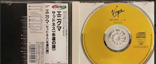 Enigma mcmxc a.D. Japan Promo CD OBI