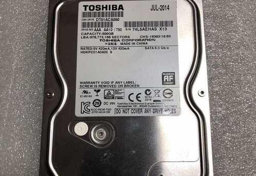 Жесткий диск Toshiba 500гб 3,5" для компьютера