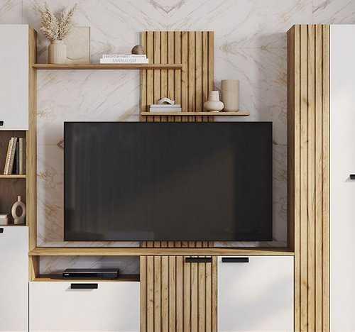Гостиная Мишель тип 2 гс-01 2,6 м крафт белый