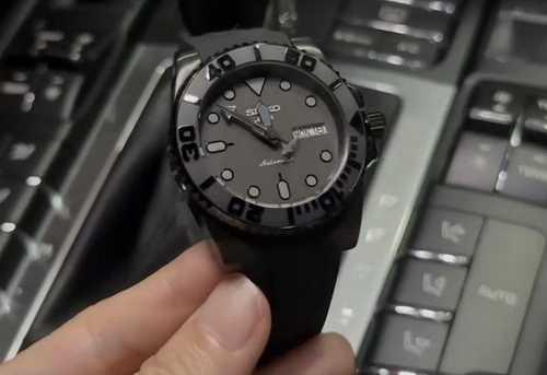 Новые наркчные часы Seiko Custom Full Black