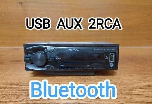 Магнитола Kenwood KMM-100 с Bluetooth USB AUX