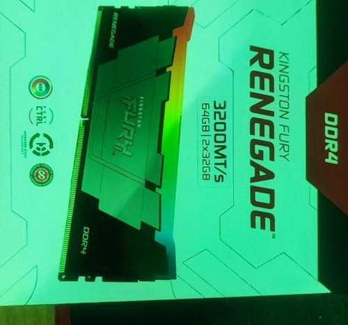 Kingston fury renegad ddr4 64GB 2x32GB