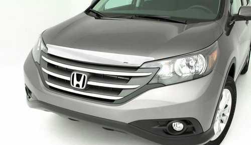 Дефлектор капота хром Honda CR-V Хонда Срв