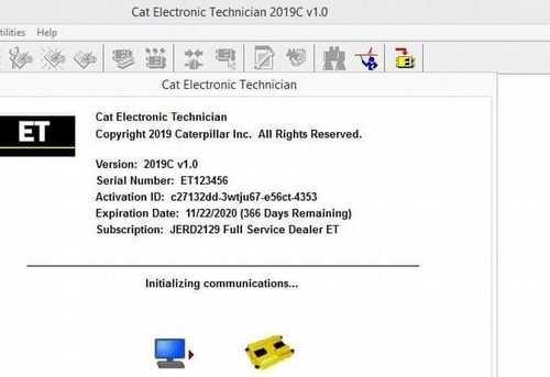 CAT ET2019C программа для диагностики Caterpiller