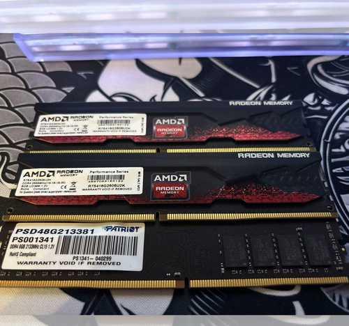 Оперативная память ddr4 по 8gb