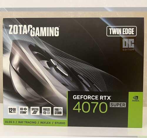Zotac Gaming RTX 4070 Super 12Gb Twin Edge (Новая)