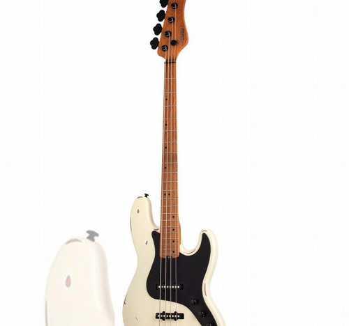 Бас-гитара schecter J-4 sixx worn ivory