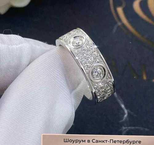 Кольцо Cartier Love, белое золото