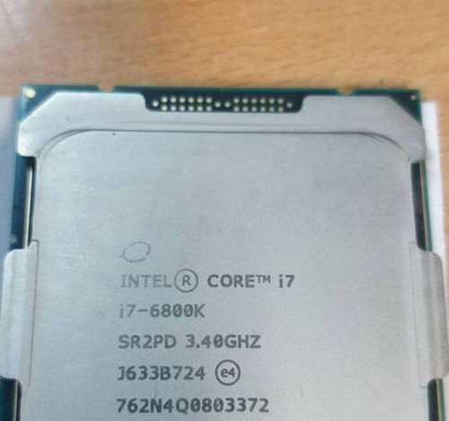 Проц i7-6800k 3,4(3,6) GHz 6 ядер 12 потоко 2011-3