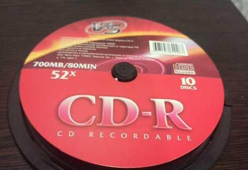 Диски CD R 9 шт + DVD RW 2 шт