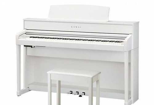 Цифровое пианино Kawai CA701 W, белое (банкетка в