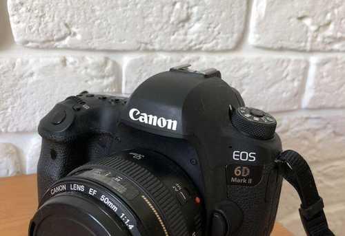 Canоn 6D mark ii с объективом canon 50mm 1:4