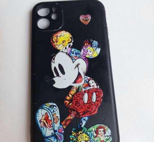 Чехол на iPhone 11 мультяшный, disney дисней