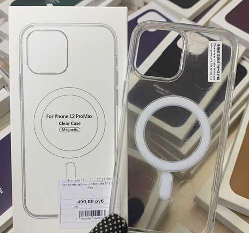 Чехол на iPhone 12 Pro Max Clear Case MagSafe