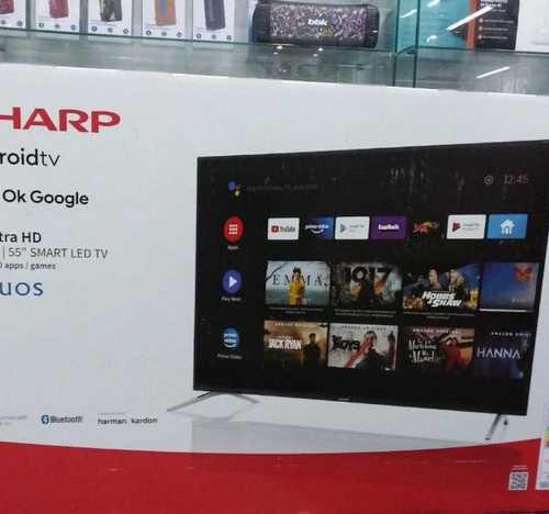 Телевизор Sharp 55BL3EA, 4K Ultra, SMART, Android