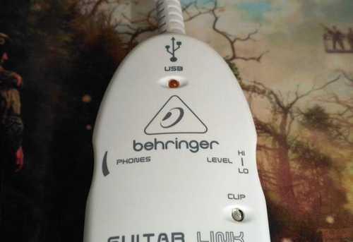 Внешняя звуковая карта behringer UCG102 для гитары