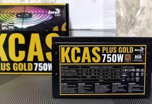 Блок пит. Aerocool kcas plus gold 750W RGB