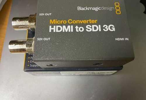 Blackmagic Micro Converter hdmi в SDI 3G