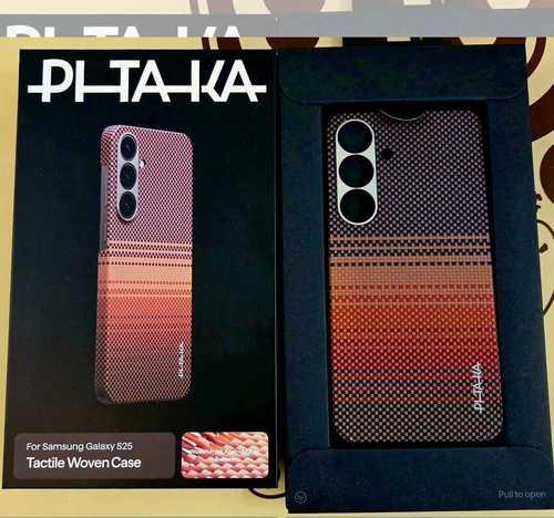 Чехол pitaka Tactile Woven Case для Samsung S25