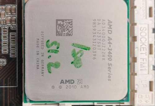 Материнская плата ASrock с процессором AMD a4-3400