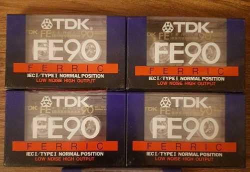 Аудиокассеты новые запечатанные TDK FE90