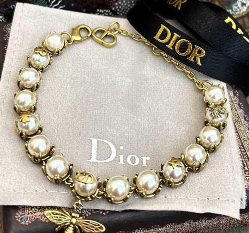 Браслет Dior Диор шикарный (с подвеской)