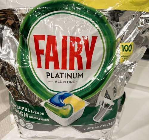 Капсулы для посудомоечных машин fairy platinum