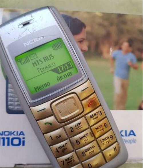 Nokia 1110i коробка, чек, новый аккумулятор