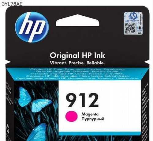 Картридж HP 912 Струйный Пурпурный 315стр, 3yl78ae