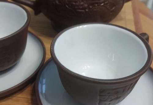 Набор чайный из исинской глины