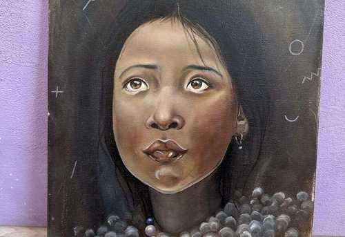 Девочка из племени инков маслом