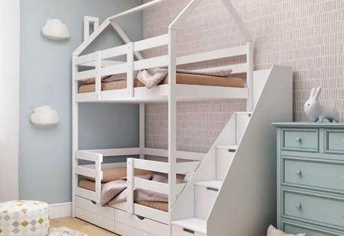 Кровать для подростка / детская деревянная кровать