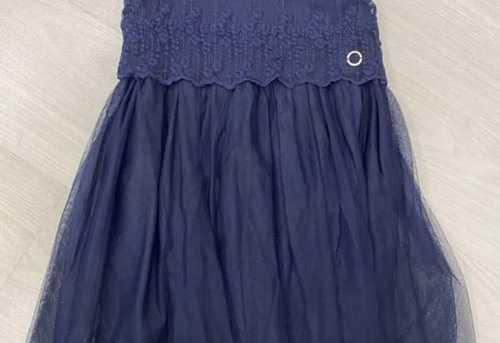 Платье для девочки синее