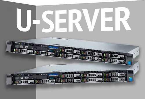 R630 8SFF 2x2667v3 128Gb H330 2x750W, Сервер Dell