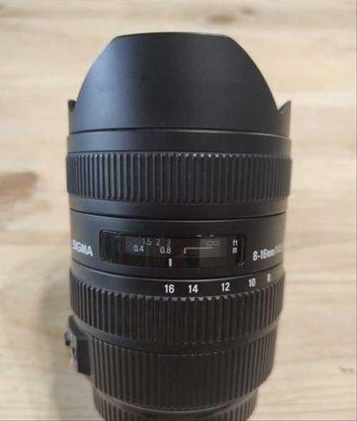 Объектив Sigma AF 8-16mm f/4.5-5.6 dchsm Canon EFS