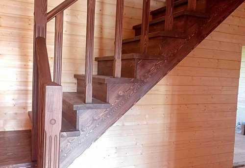 Крыльцо лестница приставная деревянная