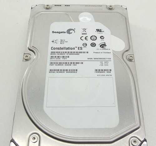 Жесткий диск SAS 3.5" 2Tb Seagate Consellation ES