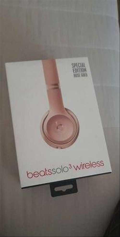 Наушники beatssolo 3 wireless розовое золото
