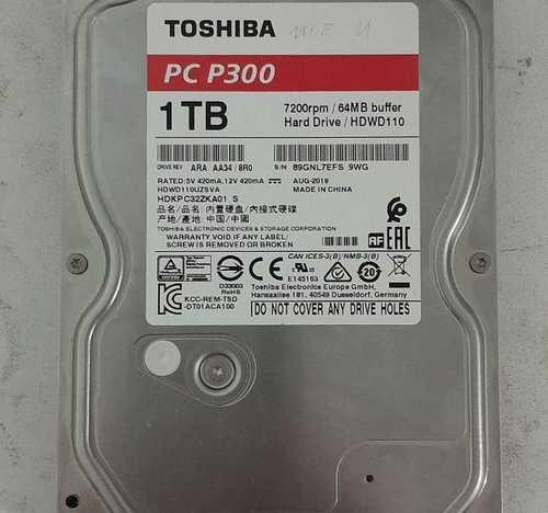 Жесткий диск 1 тб Toshiba