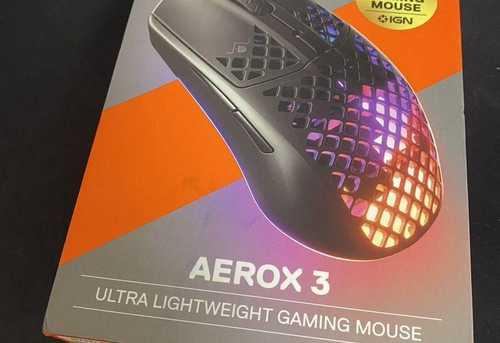 Мышка steelseries aerox 3 black