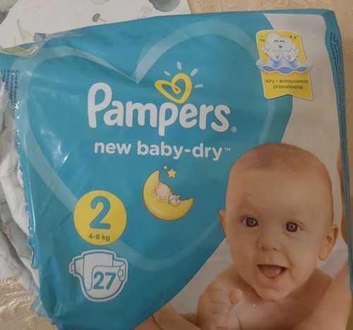 Подгузники памперсы pampers new baby dry 2