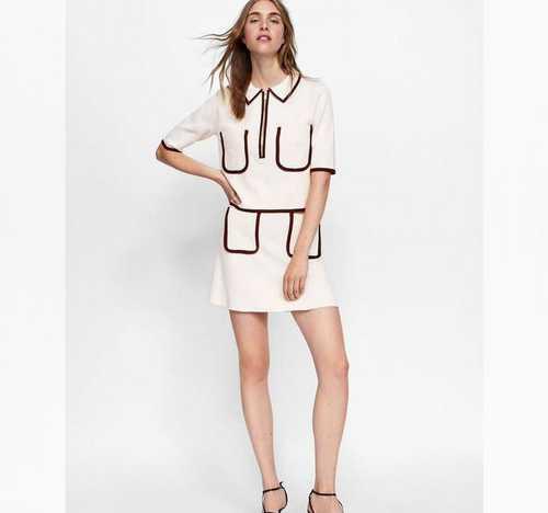 Трикотажная новая юбка Zara
